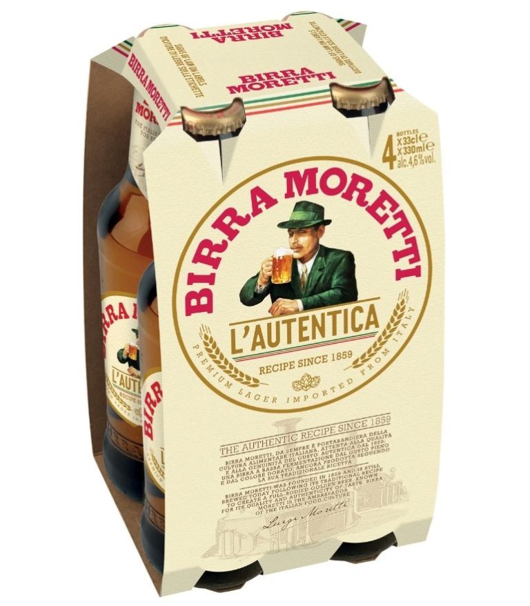 Birra Moretti 33cl Bottle Pack X 4 | Charles Grech & Company Ltd