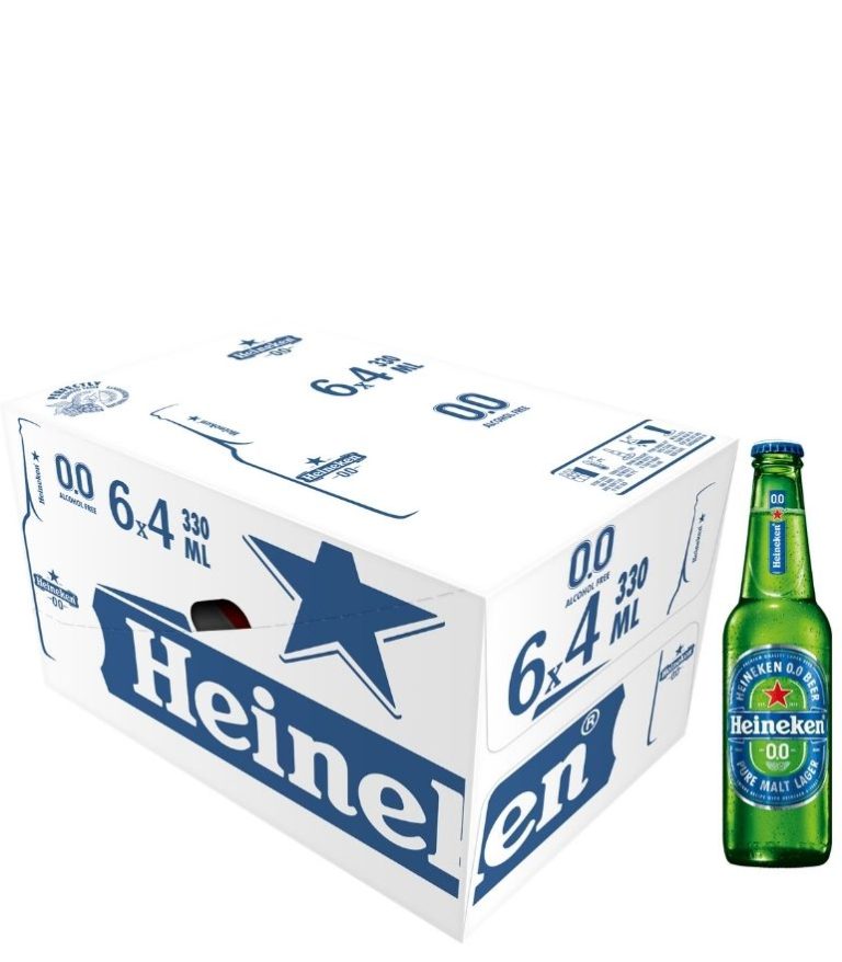 Heineken Lager 0.0 33cl Bottle Case x24 | Charles Grech & Company Ltd